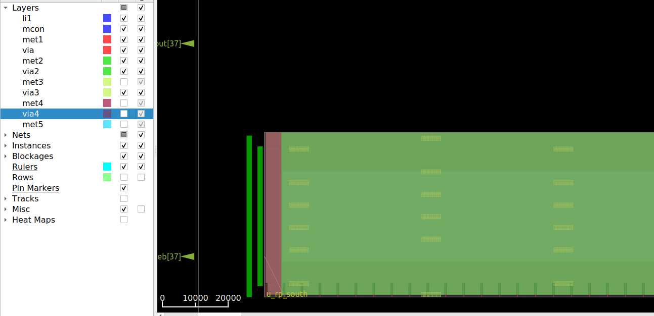 [PDN] Unable to connect Power Hook Macro with met2/met3 power mesh with top-level power ring ...