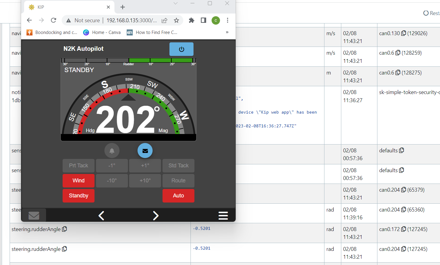 N2K Autopilot rudder gauge sensor emitting inverted values · Issue #169 · mxtommy/Kip · GitHub