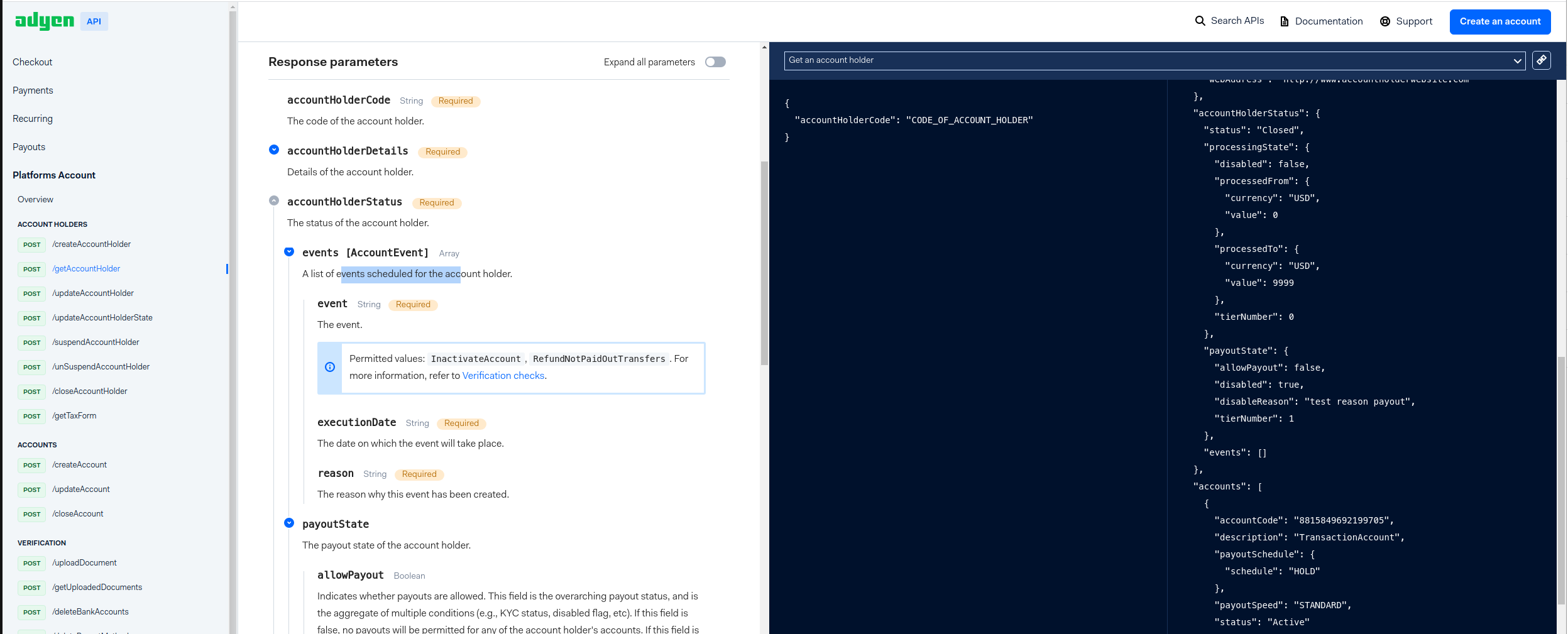 AccountEvents vs Events in accountHolderStatus · Issue #521 · Adyen/adyen-java-api-library · GitHub