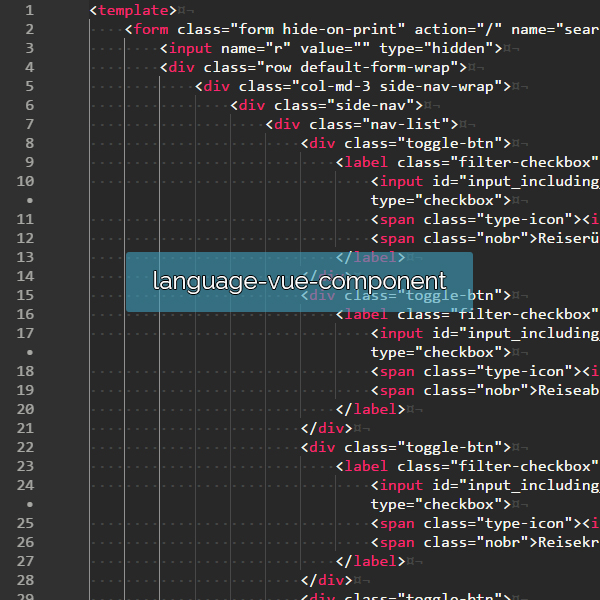 Highlighting works only for some single-file components, not others ... Highlighting works only for some single-file components, not others ...