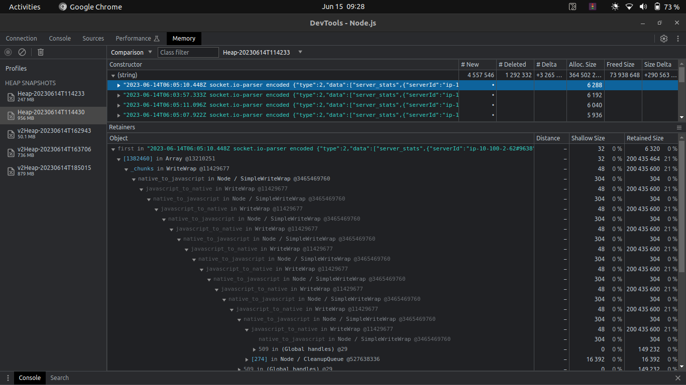 Possible Memory Leak Issue · Issue #4738 · socketio/socket.io · GitHub