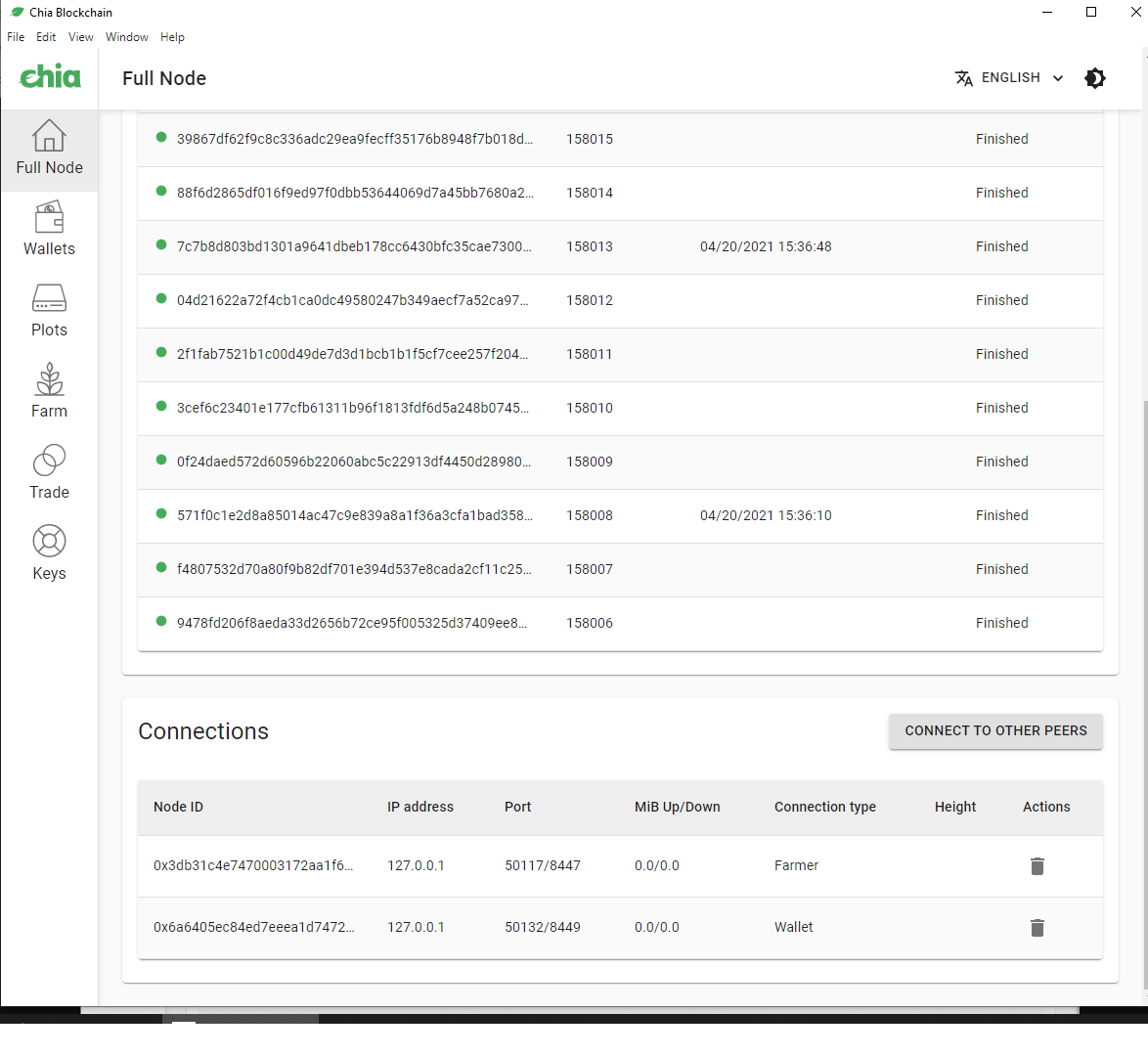 Not Synced and connecting to wallet · Issue #2200 · Chia-Network/chia-blockchain · GitHub