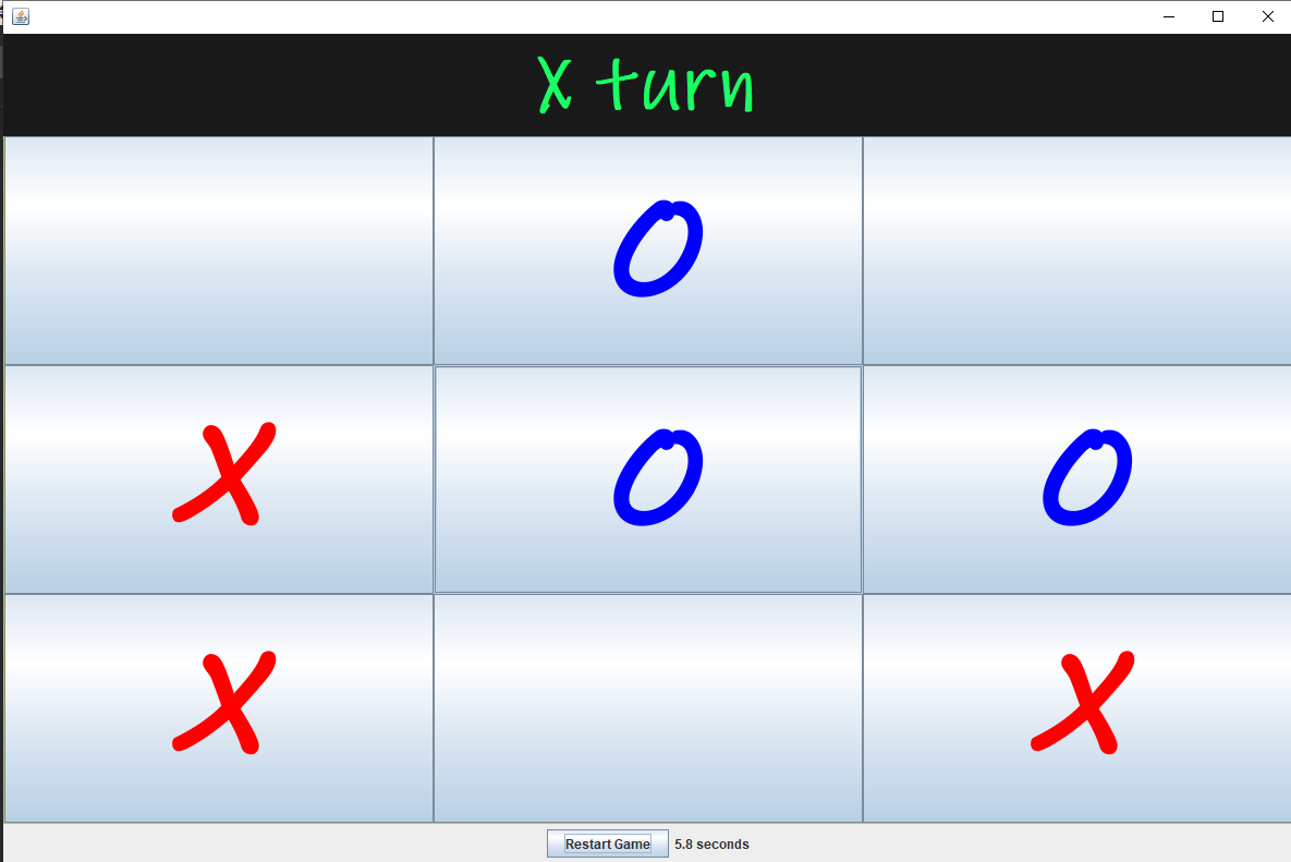 GitHub - Kirill-Makarov-genius/TicTacToeGame: TicTacToe game using JAVA Swing