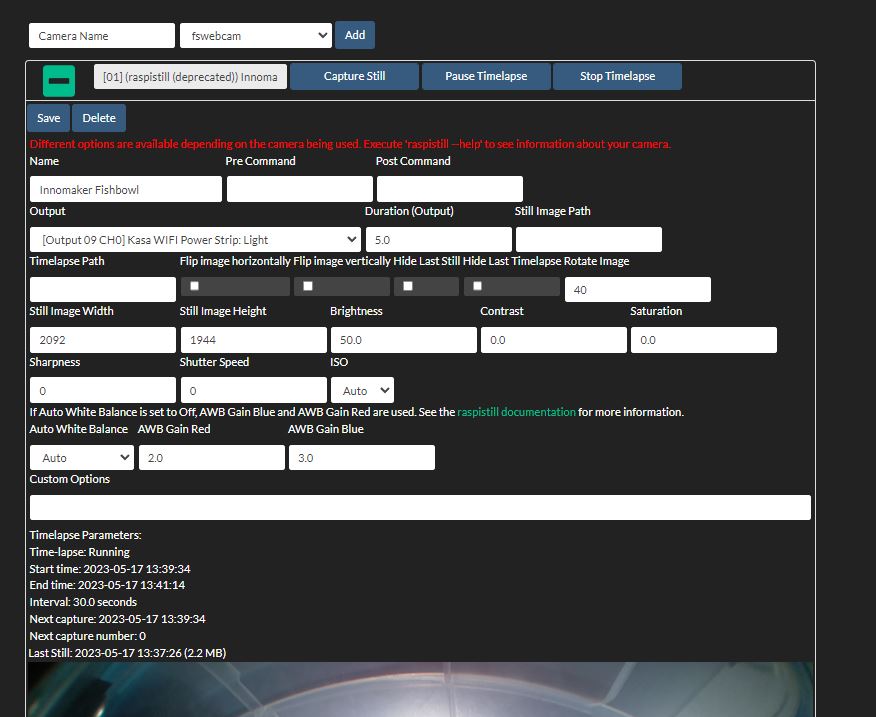 Unable to Generate Camera Timelapses · Issue #1308 · kizniche/Mycodo · GitHub