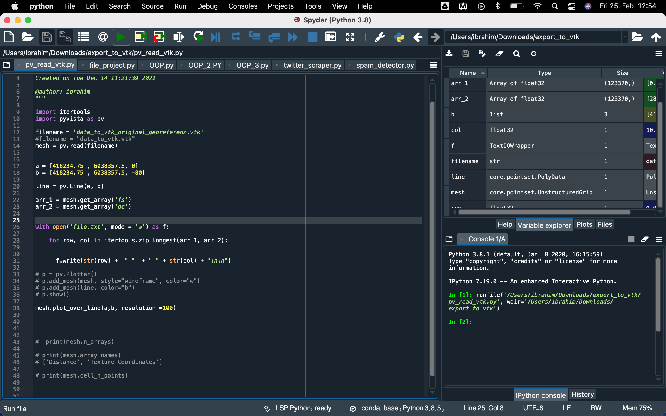Exporting plot data to a text file · pyvista pyvista · Discussion #2274 ...