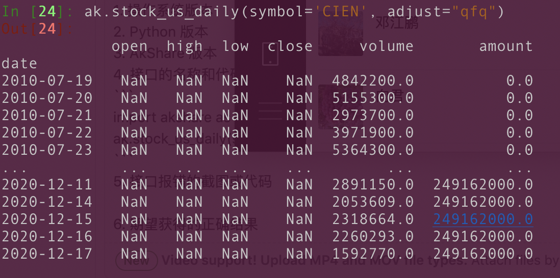 AkShare 接口问题报告 · Issue #837 · akfamily/akshare · GitHub