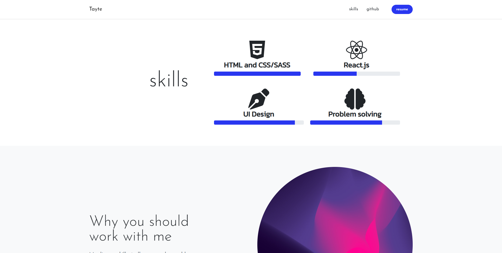 GitHub - tay-te/Bootstrap-Portfolio