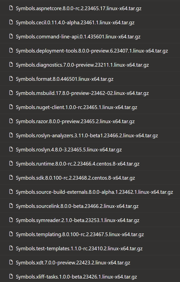 Consolidate symbols into a single artifact · Issue #3621 · dotnet/source-build · GitHub