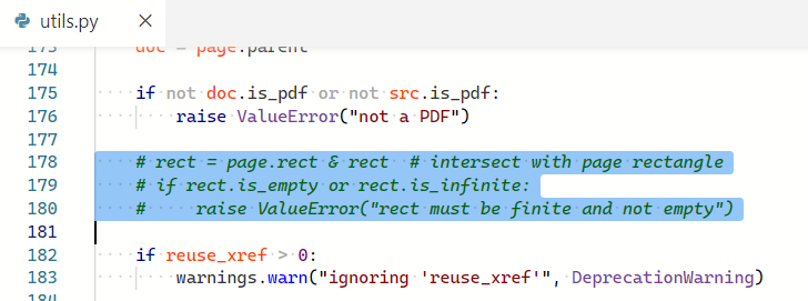 Cannot place text on one edge of pages rotated 90 or 270 degrees ("rect must be finite and not ...