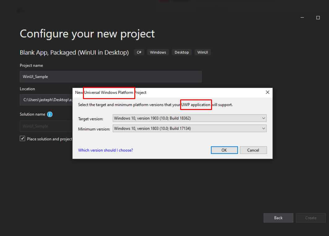 Incorrect Dialog when starting WinUI project · Issue #1252 · microsoft/WindowsAppSDK · GitHub