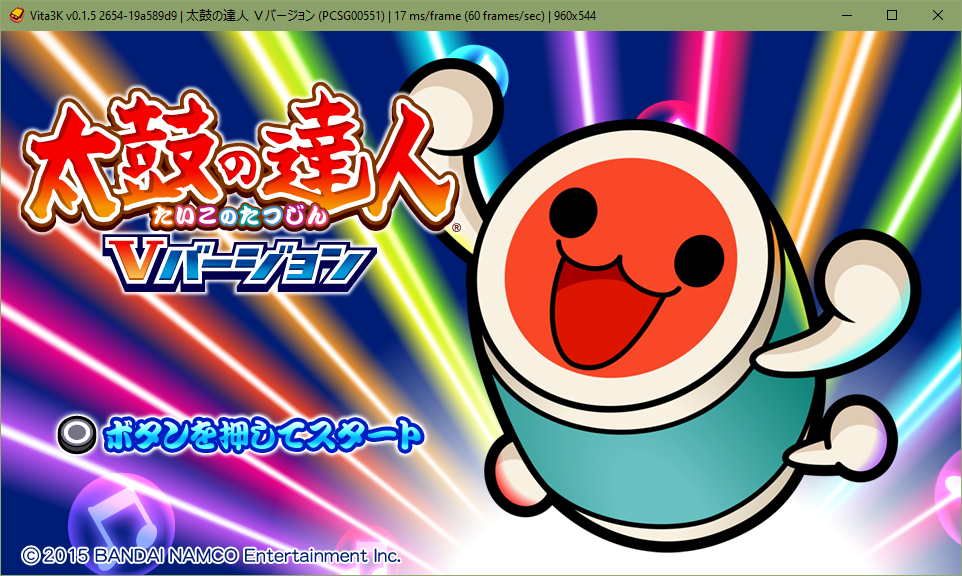 Taiko no Tatsujin V Version [PCSG00551] · Issue #462 · Vita3K/compatibility · GitHub