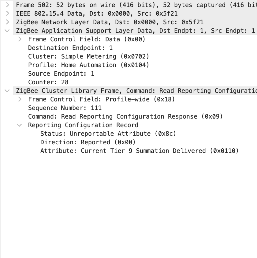 0x0702/0x0110 is documented as RP how when Report Config we got an ...