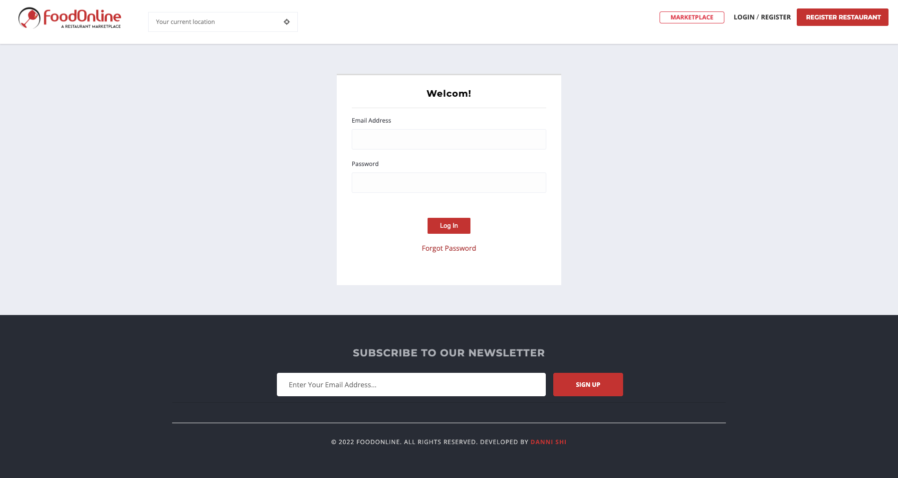 GitHub - DanniBot/Online-Food-Ordering-Platform-Django: A full-stack ...