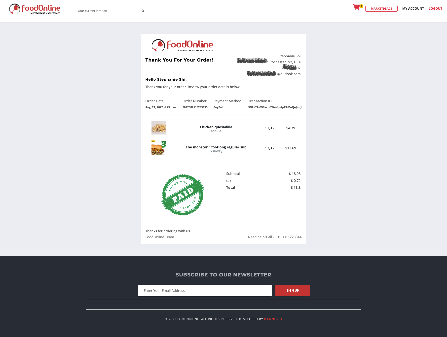 GitHub - DanniBot/Online-Food-Ordering-Platform-Django: A full-stack ...