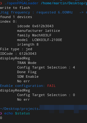 return code is zero for some errors · Issue #106 · trabucayre/openFPGALoader · GitHub