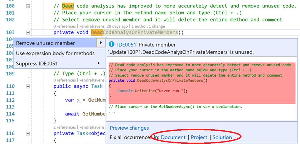 Ability to promote dead code analysis suggestion to warning or error ...