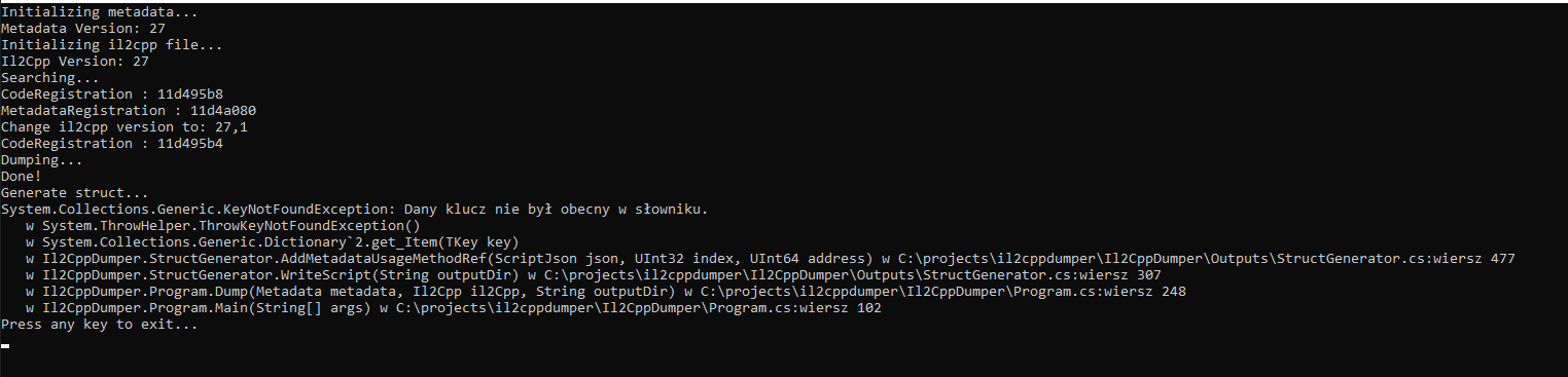 Generate Struct Error · Issue 451 · Perfareil2cppdumper · Github 9522