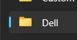 Indicator for selected folders appears on folder when a file is dropped ...