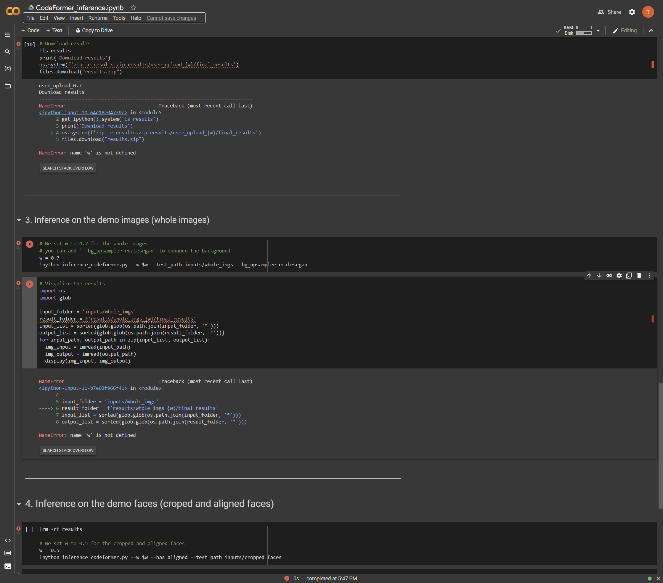 NameError: name 'w' is not defined · Issue #3037 · googlecolab/colabtools · GitHub