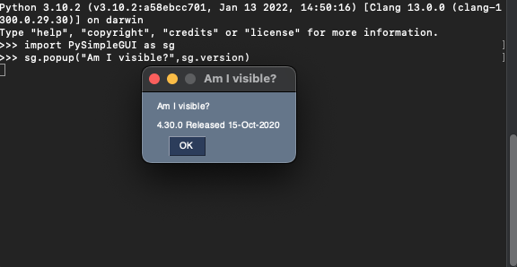 [Bug] macOS: Sometimes PySimpleGUI windows are completely invisible! · Issue #5471 · PySimpleGUI ...