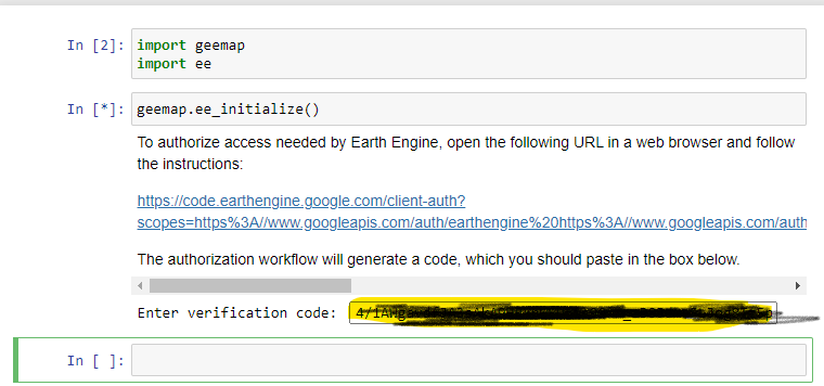Authentification Hanging · Issue #1396 · gee-community/geemap · GitHub