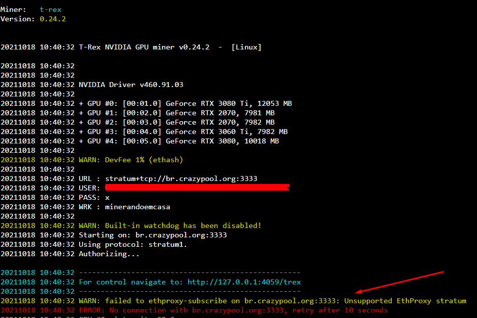 Cant connect to any pool using t-rex in Hiveos · Issue #743 · trexminer/T-Rex · GitHub
