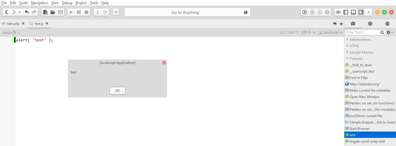 Running userscript from Toolbox splits focus with Toolbox "Filter Tools" field · Issue #2702 ...