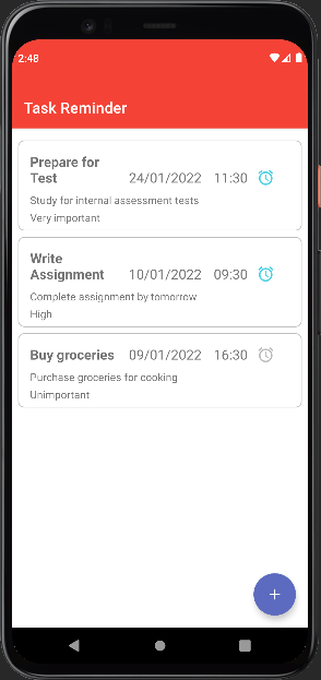 GitHub - virunarala/task-reminder: A task scheduling android ...