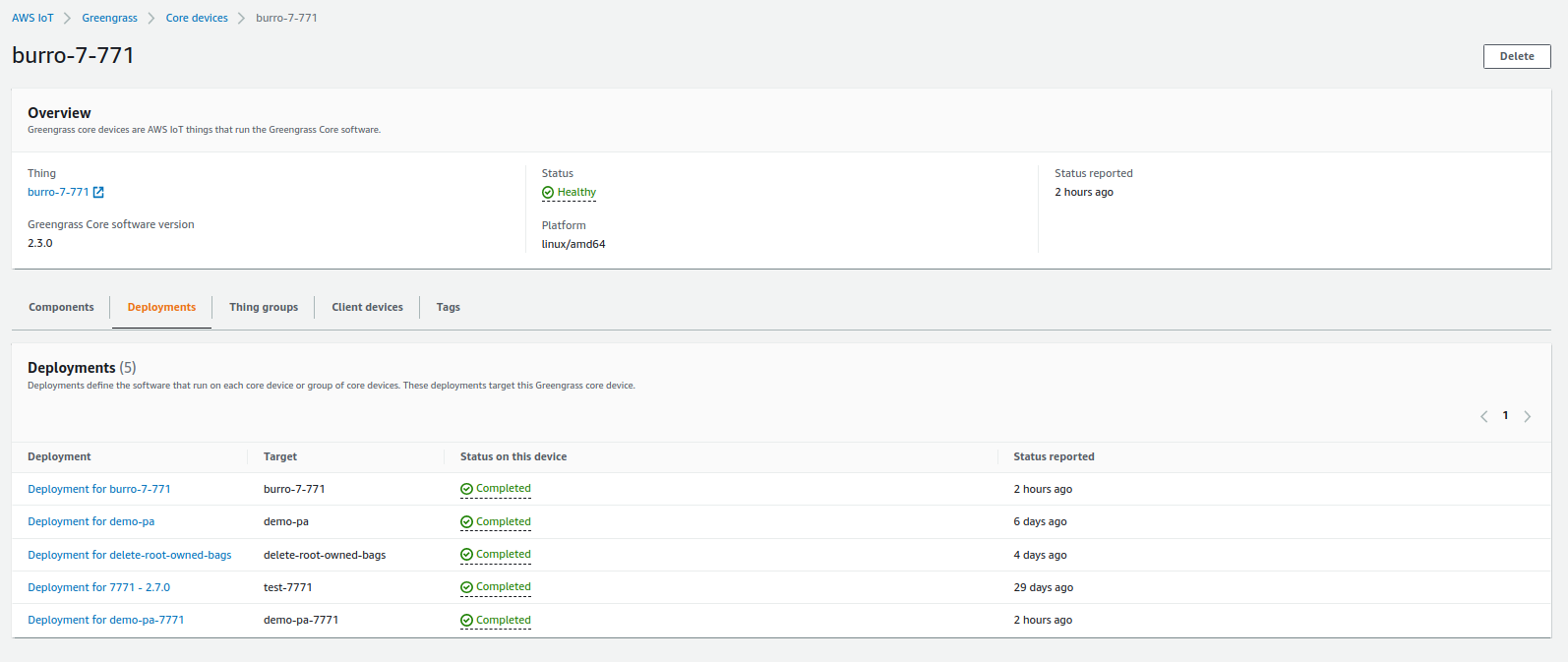 (greengrass): Cannot delete deployment · Issue #1050 · aws-greengrass ...