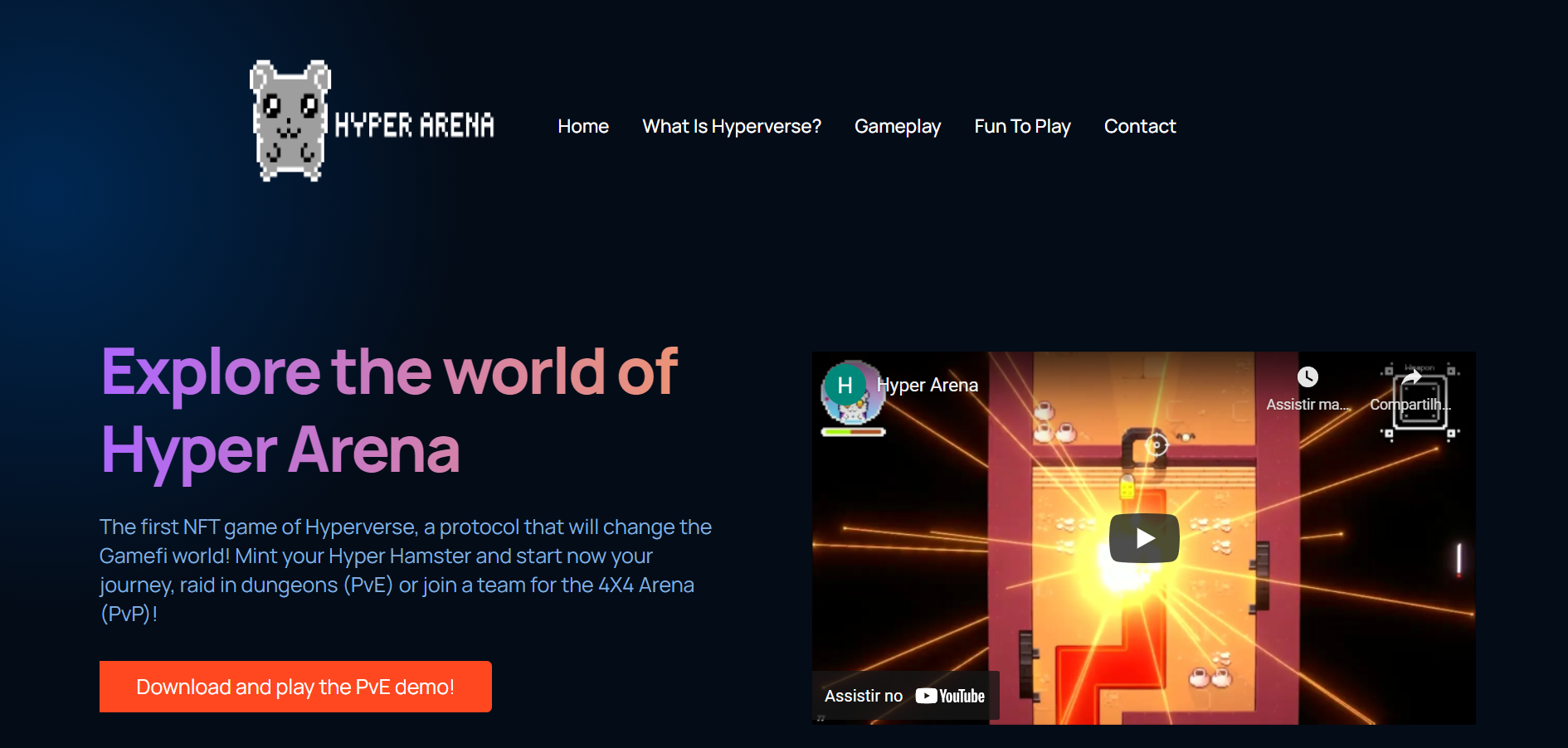 GitHub - bruno353/hyper-arena-website: Master the creation of Modern UX ...