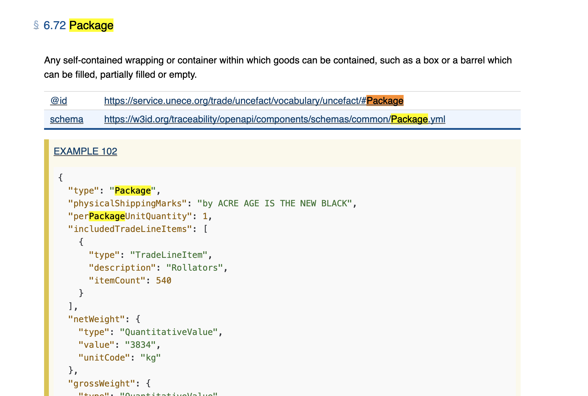 Add example of Package · Issue #234 · w3c-ccg/traceability-vocab · GitHub