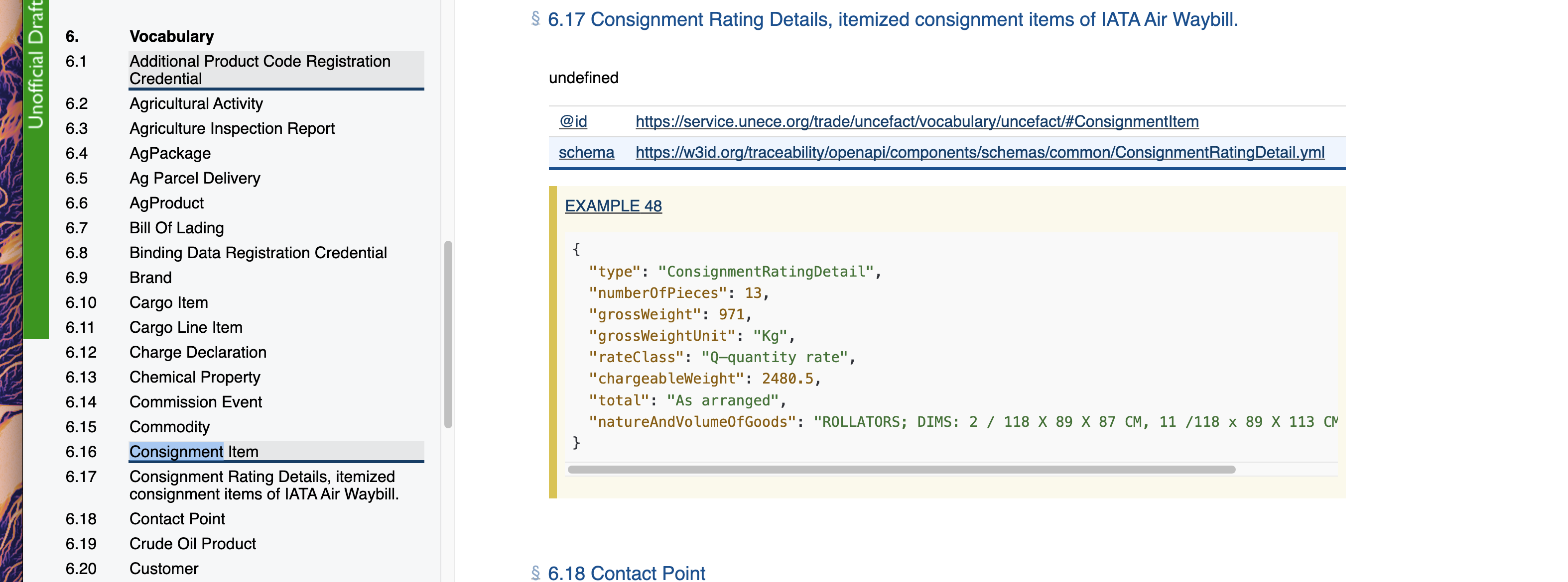 Consignment Rating Details, itemized consignment items of IATA Air Waybill. · Issue #308 · w3c ...