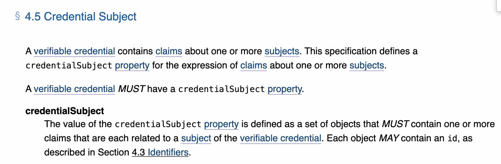 Change `credentialSubject` to `subject` · Issue #1128 · w3c/vc-data-model · GitHub