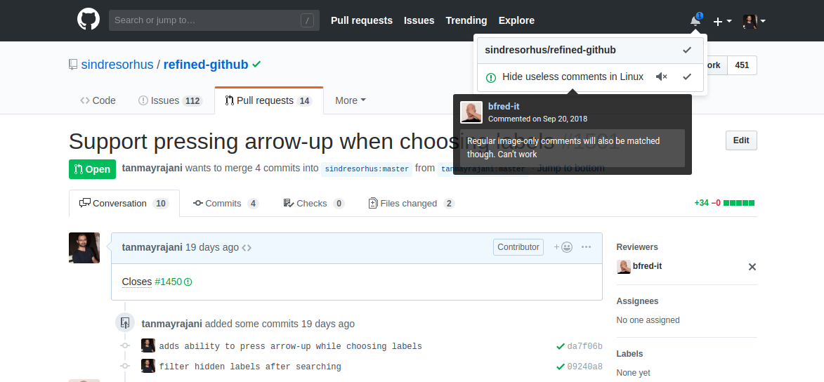 Browser extension: Notification Previews for GitHub · Issue #100 · sindresorhus/project-ideas ...