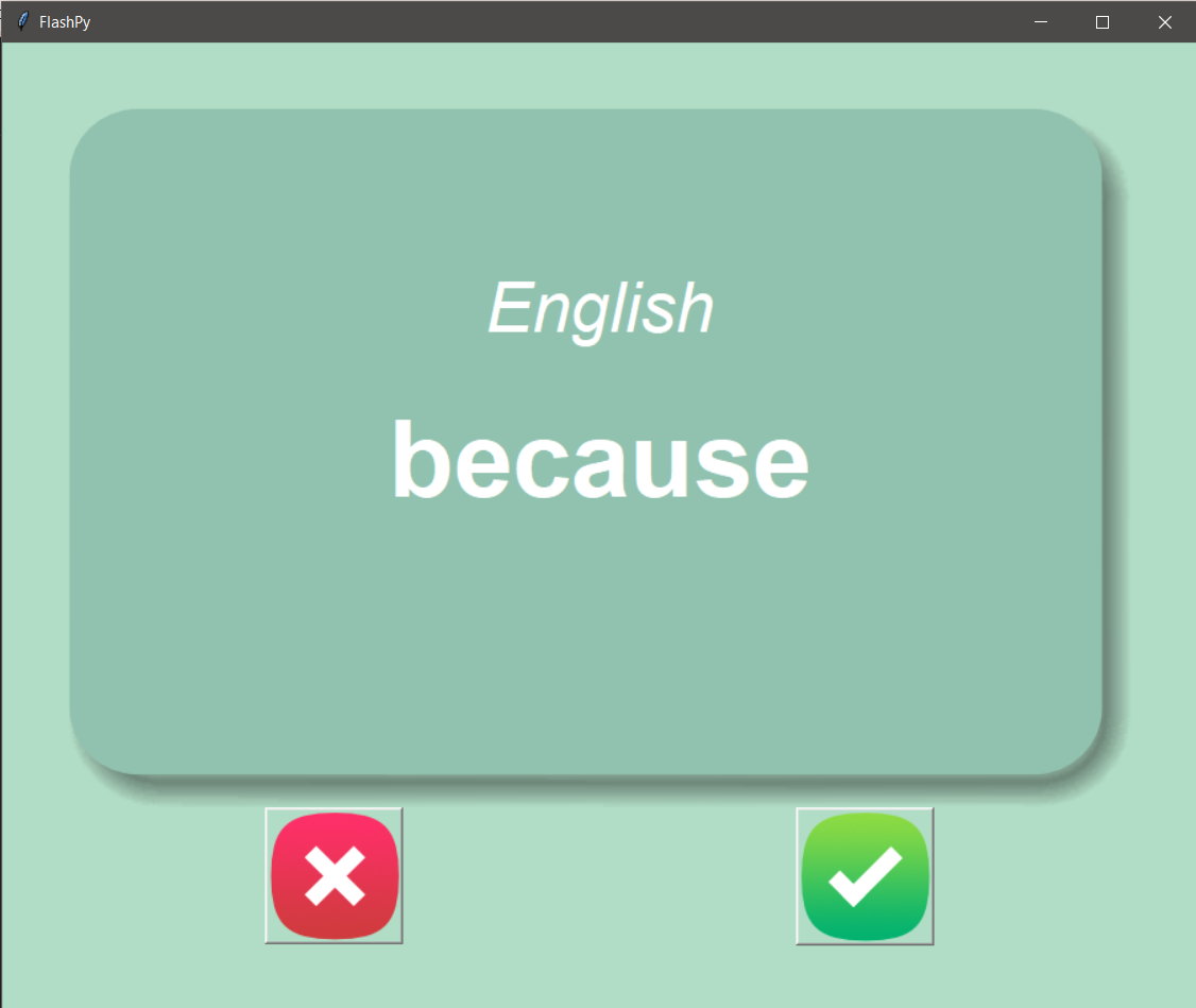 GitHub - mrunalbhonde/flash_card_app: A Flash Card App made using Python and Tkinter to learn ...