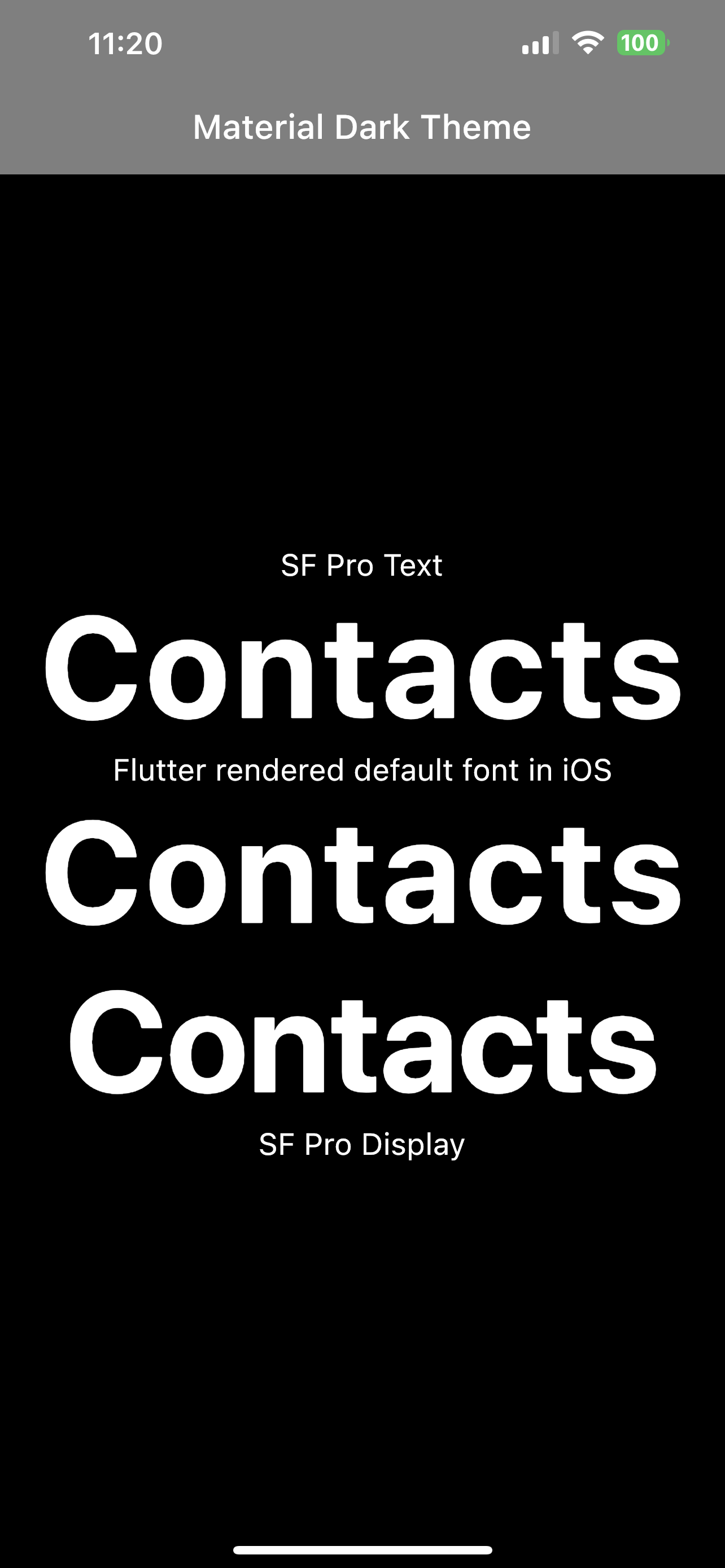 Allow Flutter to match iOS native fonts · Issue #63507 · flutter/flutter · GitHub