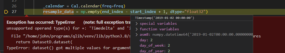 Set `time2idx=False` in expression_provider kwargs will cause `unsupported operand type(s) for ...