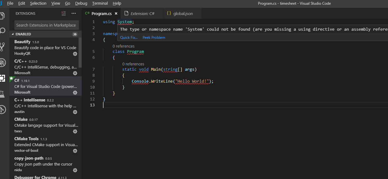 Cant Find Reference For Net Core 3 Project · Issue 3051 · Dotnetvscode Csharp · Github