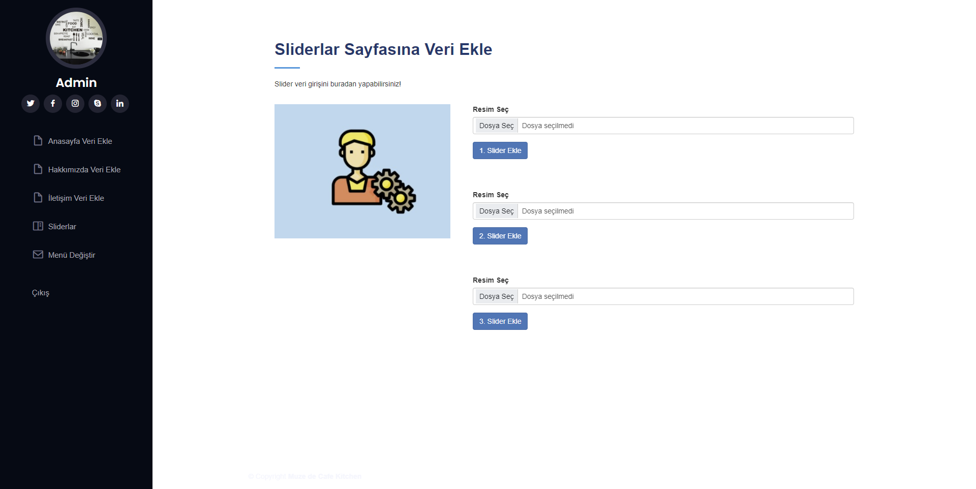 GitHub - aihsanbozaci/Muze-De-Cafe-Kitchen: Website with Admin Dashboard for Muze De Café Kitchen