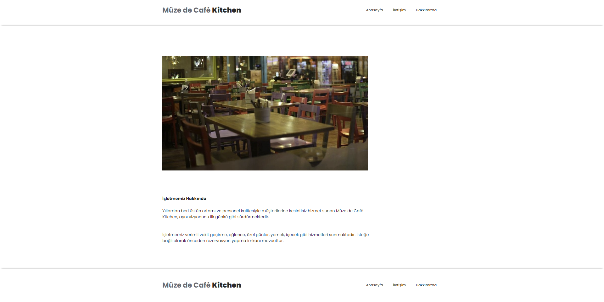 GitHub - aihsanbozaci/Muze-De-Cafe-Kitchen: Website with Admin Dashboard for Muze De Café Kitchen