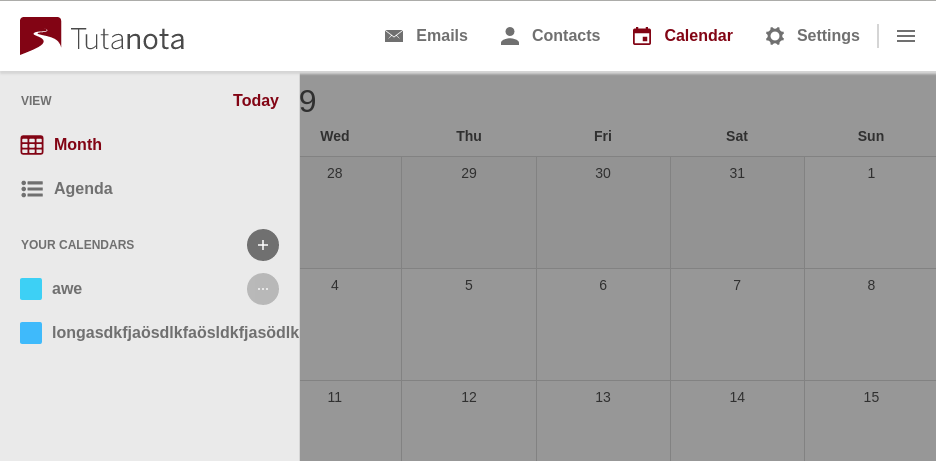 Cannot delete calendars with long name · Issue #1461 · tutao/tutanota · GitHub
