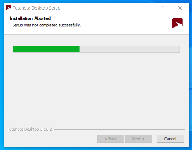 Windows (re-)installation aborted · Issue #1686 · tutao/tutanota · GitHub