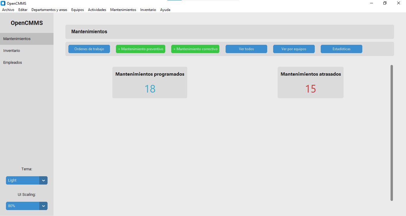GitHub - Cecax27/OpenCMMS: A project manager software (with Python and ...