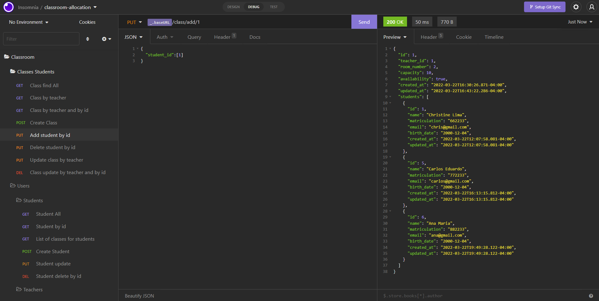 Github Gabrieltavclassroom Allocation Adonisjs 