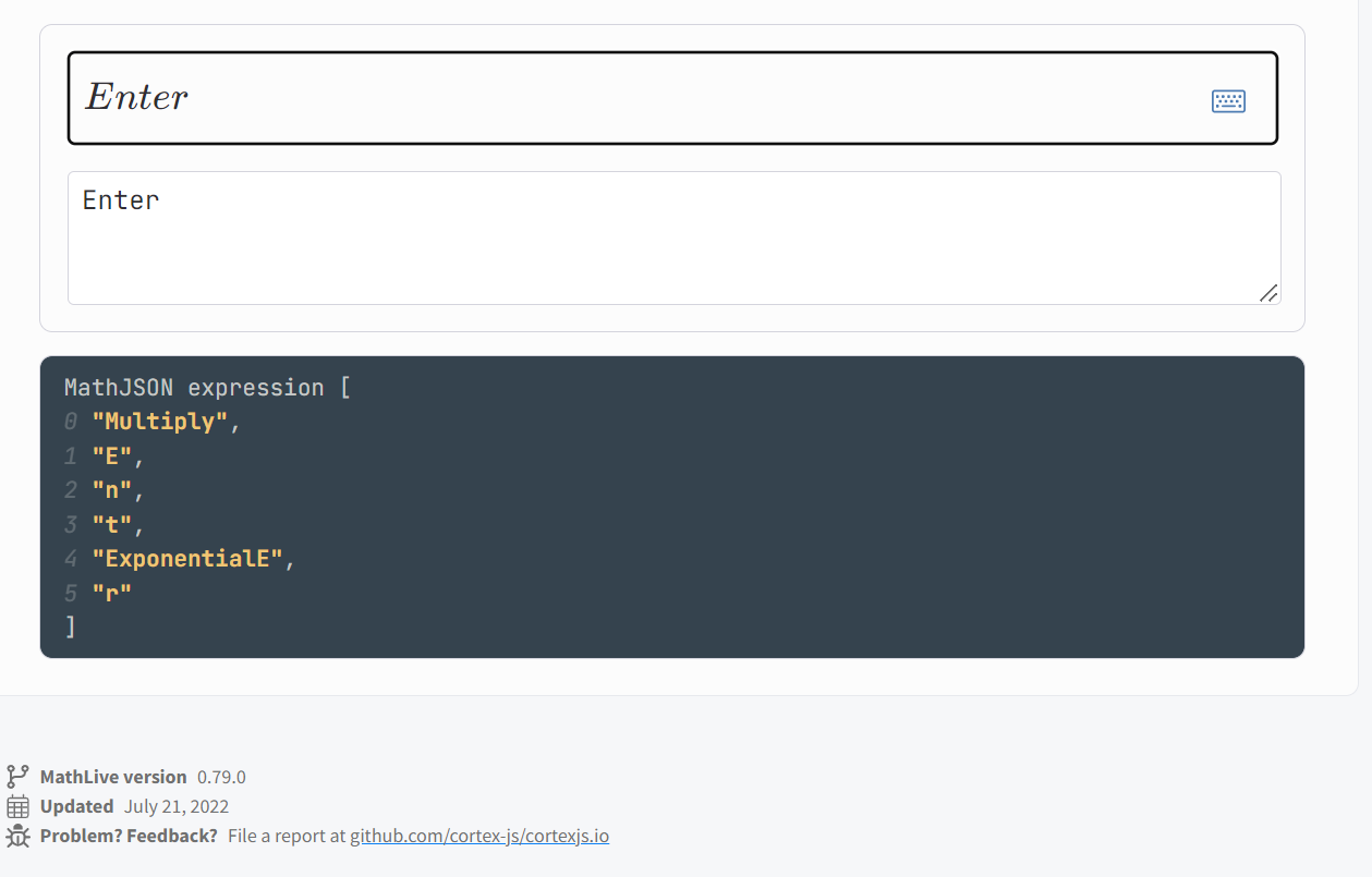 Pressing Enter on physical keyboard of windows machine prints Enter in mathfield · Issue #1620 ...