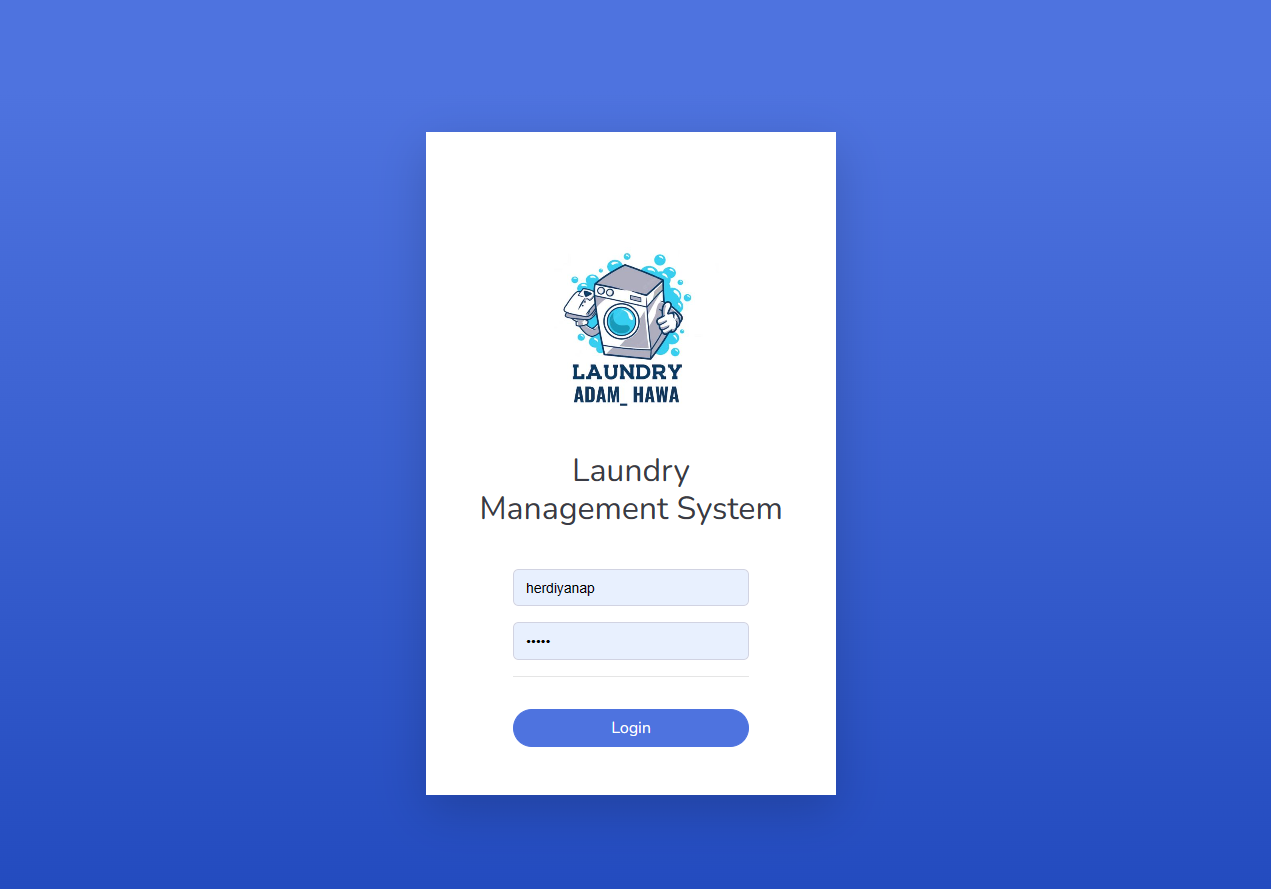 GitHub - herdiyana256/Laundry_Adam_Hawa: Laundry Management System - Adam Hawa
