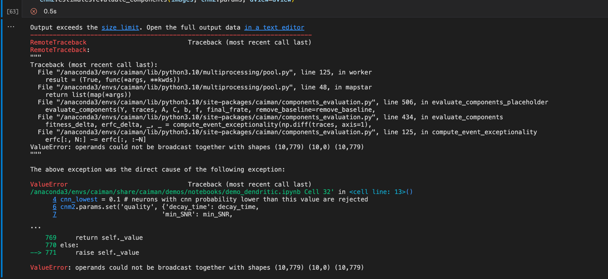 Shape mismatch problem can occur when components_evaluation.py:compute ...