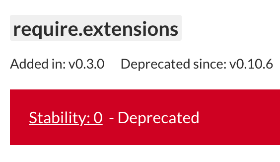 `require.extensions` is deprecated · Issue #1302 · TypeStrong/ts-node · GitHub