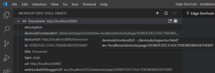 not work and panel is blank · Issue #336 · microsoft/vscode-edge-devtools · GitHub