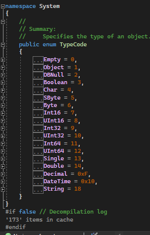 Decompiled enums without `[Flags]` could have their values displayed in ...